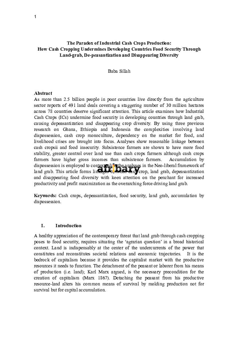 The Paradox Of Industrial Cash Crops Production How Cash Cropping the-paradox-of-industrial-cash-crops-production-how-cash-cropping