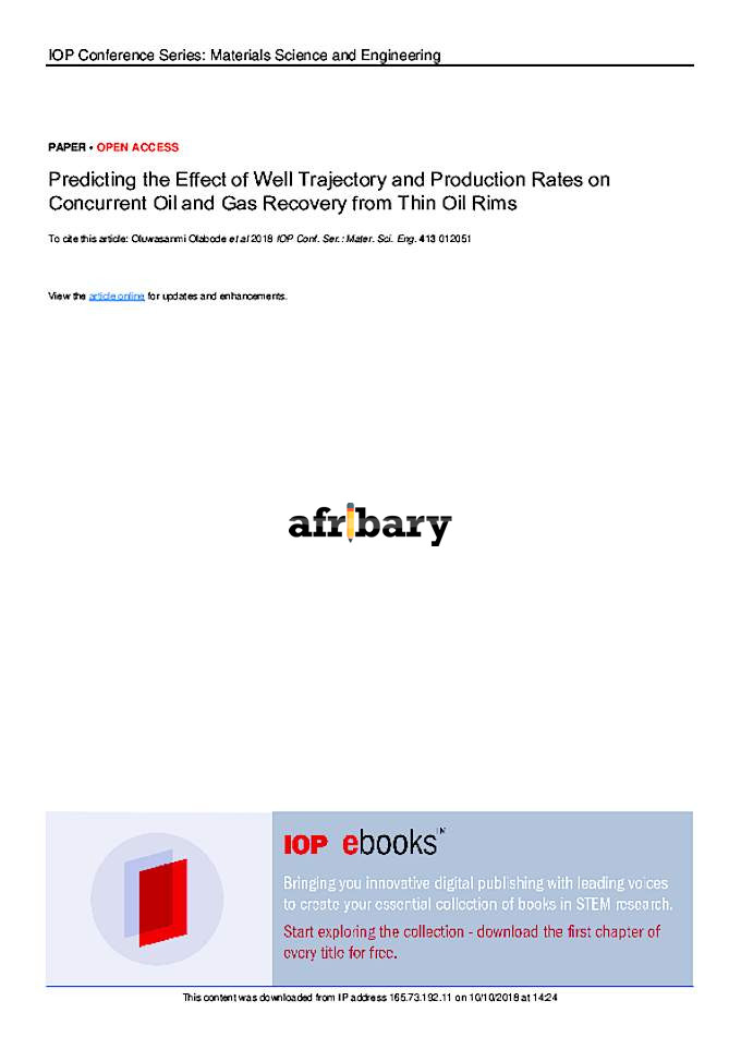 Predicting the Effect of Well Trajectory and Production Rates on ...