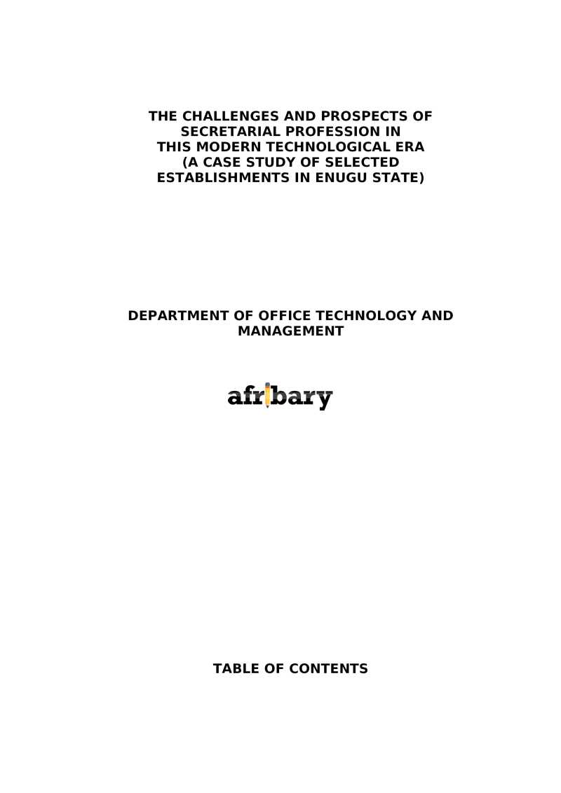THE CHALLENGES AND PROSPECTS OF SECRETARIAL PROFESSION IN THIS MODERN the-challenges-and-prospects-of-secretarial-profession-in-this-modern