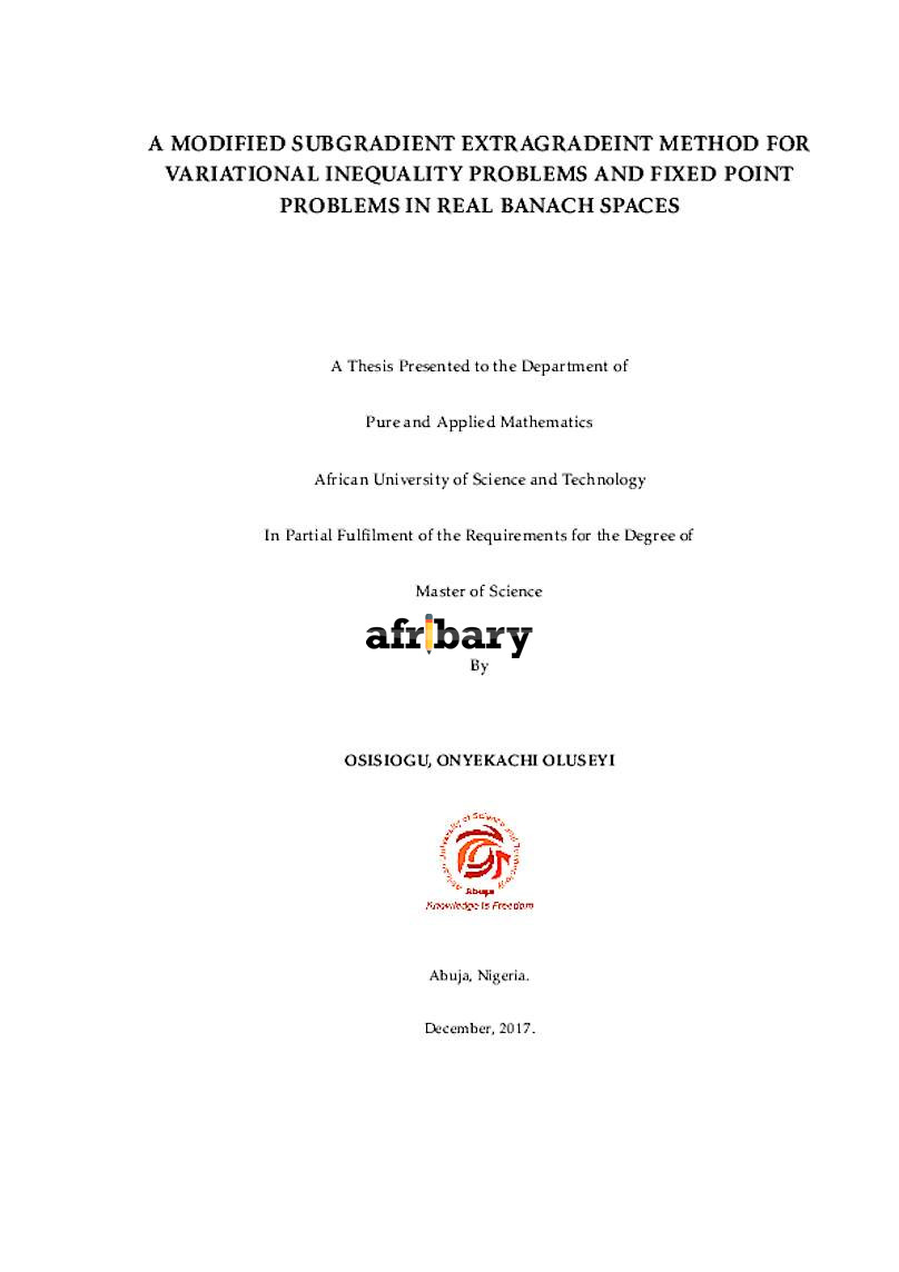 A Modified Subgradient Extragradeint Method For Variational Inequality Problems And Fixed Point