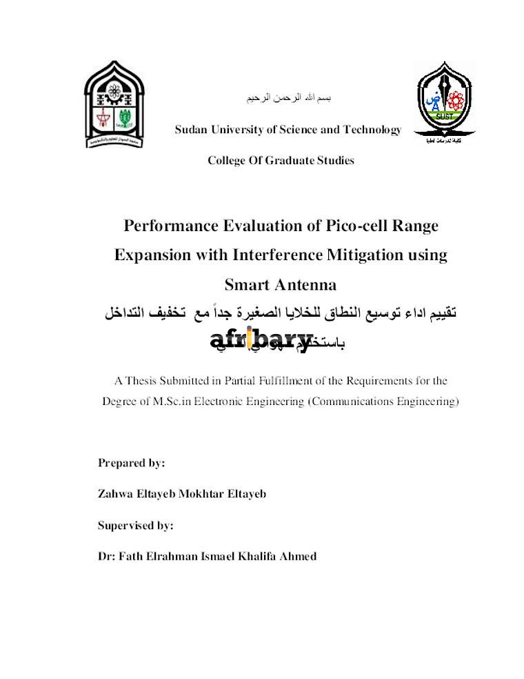Performance Evaluation Of Pico-Cell Range Expansion With Interference Mitigation Using Smart ...