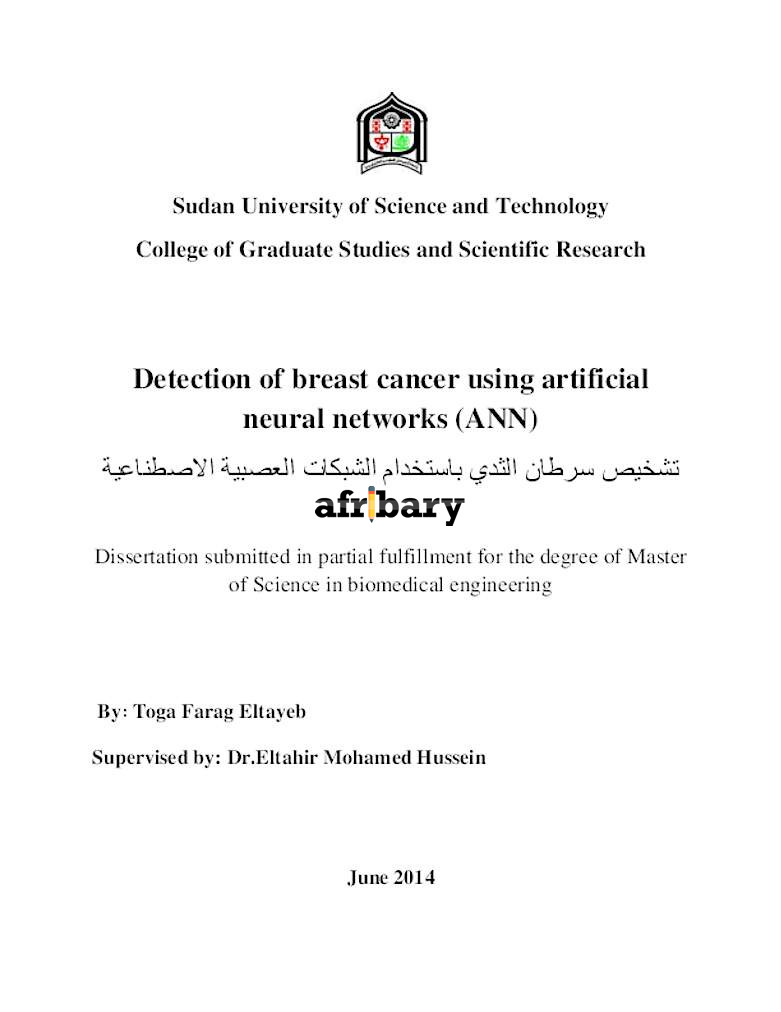 Detection of breast cancer using artificial neural networks (ANN ...