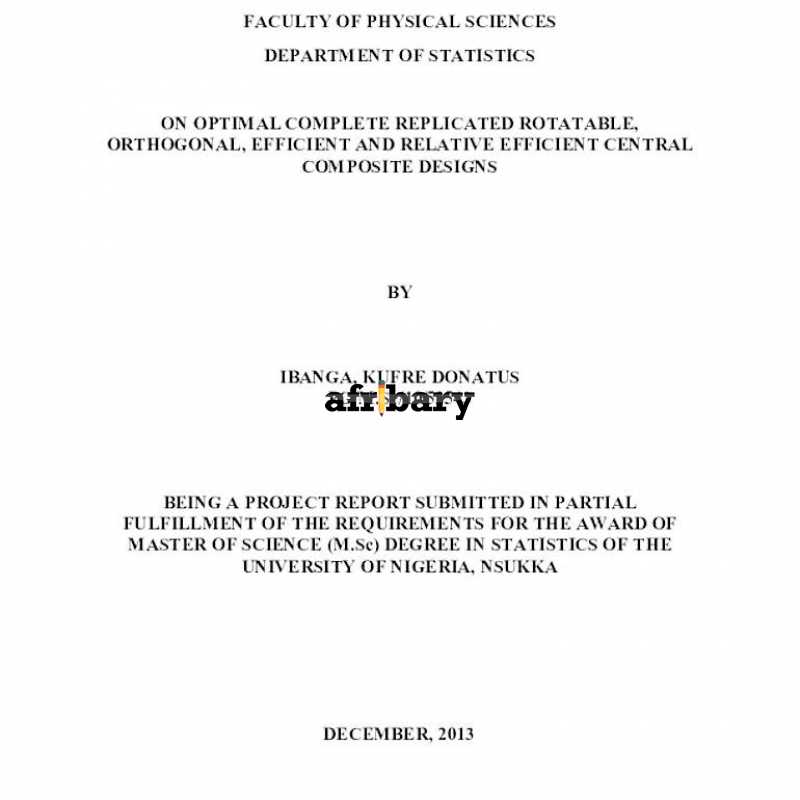 On Optimal Complete Replicated Rotatable Orthogonal Efficient And Relative Efficient Central