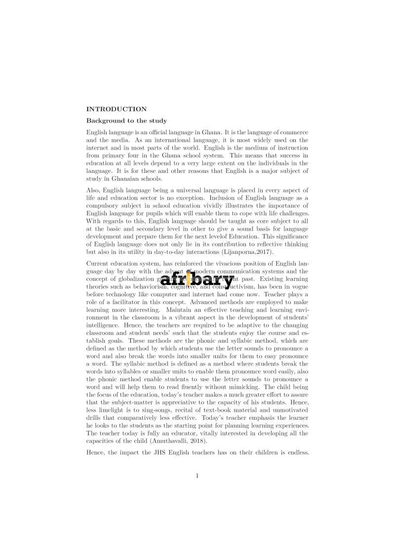 The use of phonic and Syllabic Method to improve the reading ability of ...