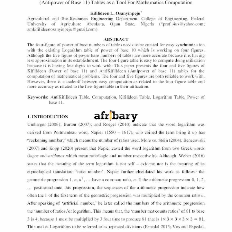 Four And Five Figures Of Kifilideen Power Of Base 11 And Four And Five Figures Of Kifilideen Power Of Base 11 And