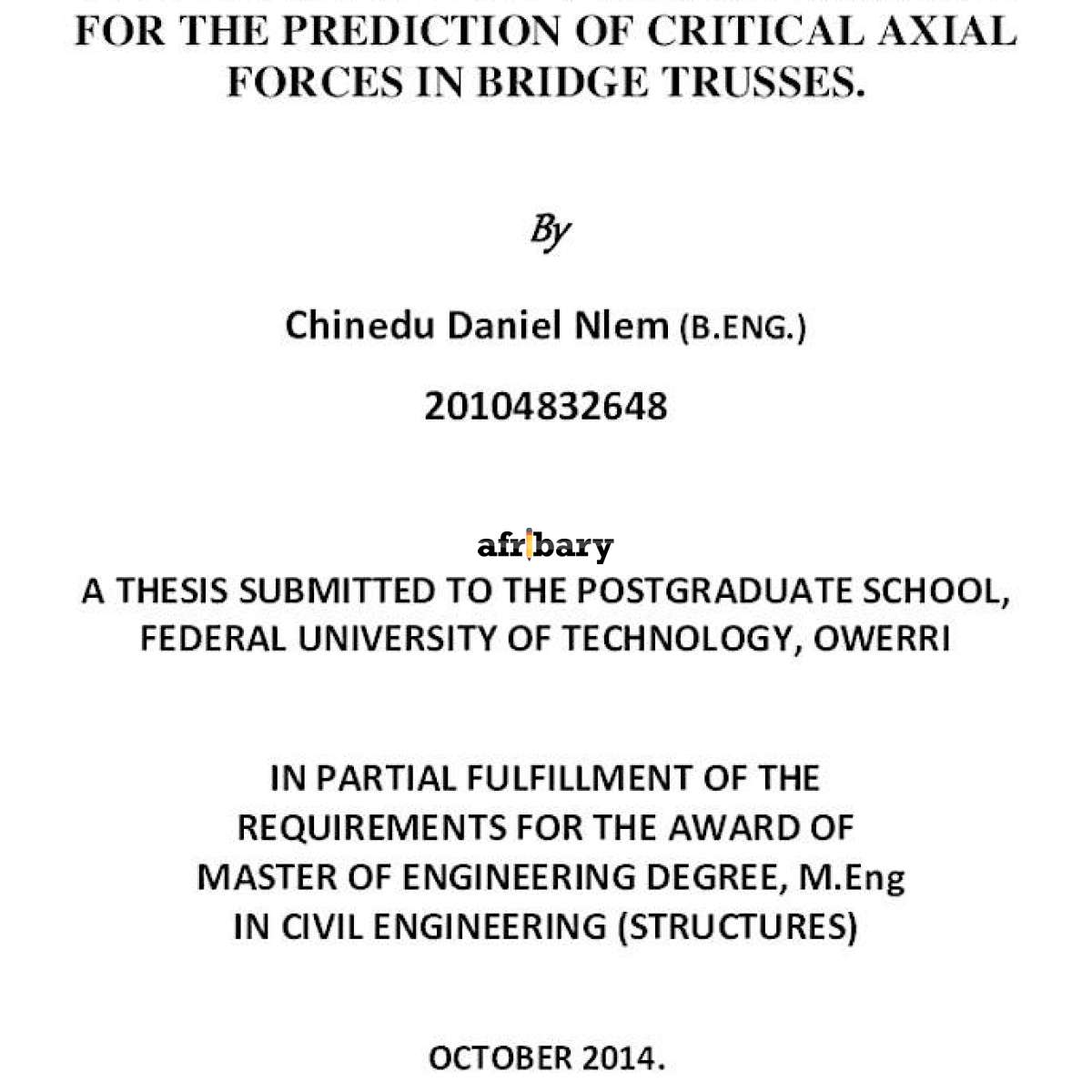 Derivation of Polynomial Functions for The Prediction of Critical Axial ...