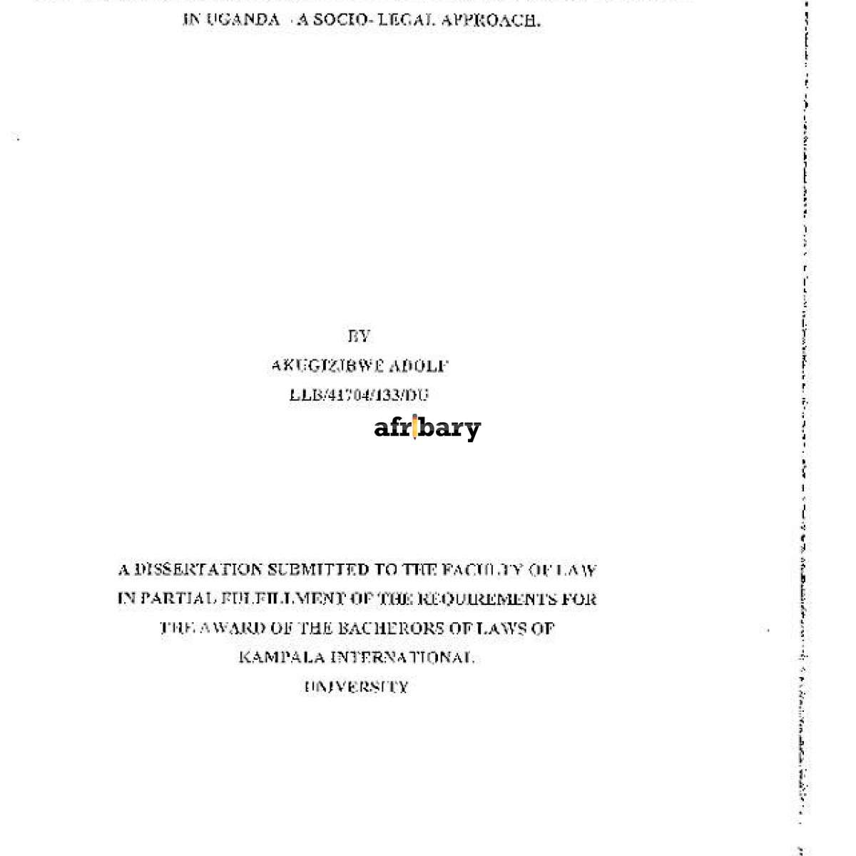A CRITICAL ANALYSIS OF THE RIGHT TO EXPEDITIOUS TRIAL OF DETAINEES IN ...