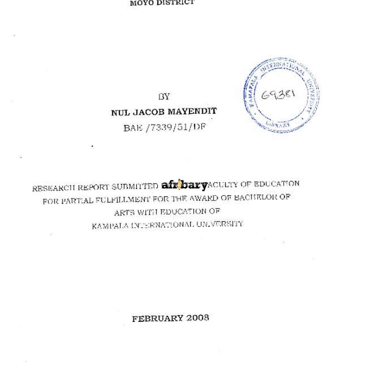 Micro-Finance Institutions and Poverty Eradication in Uganda: A Case ...