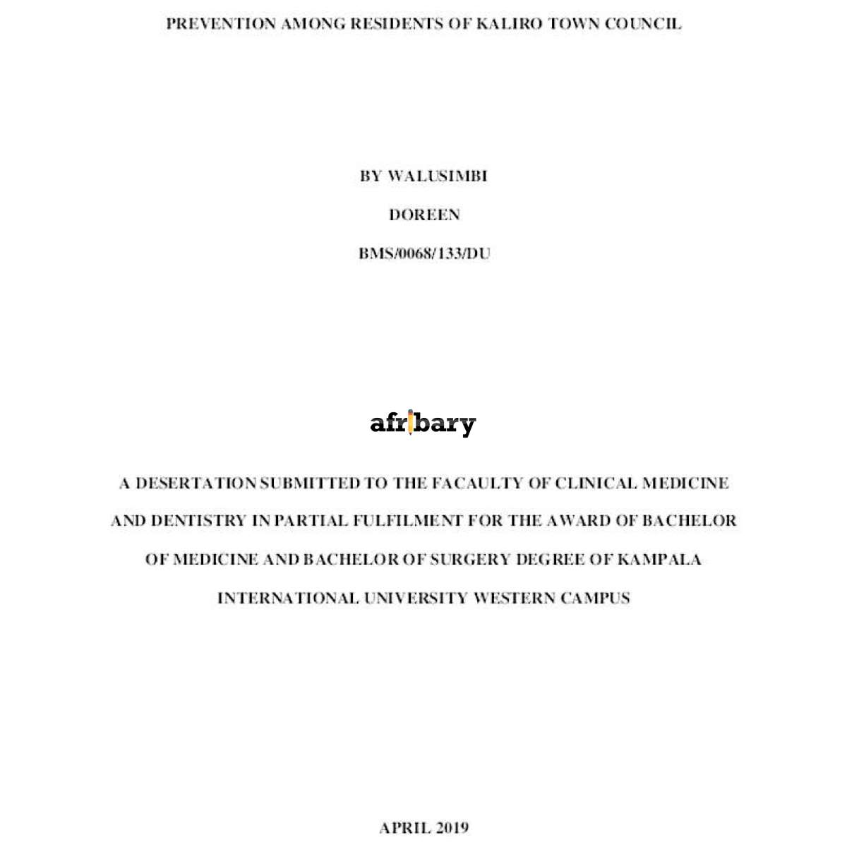 Knowledge And Attitudes Concerning Hepatitis B Infection And Prevention ...