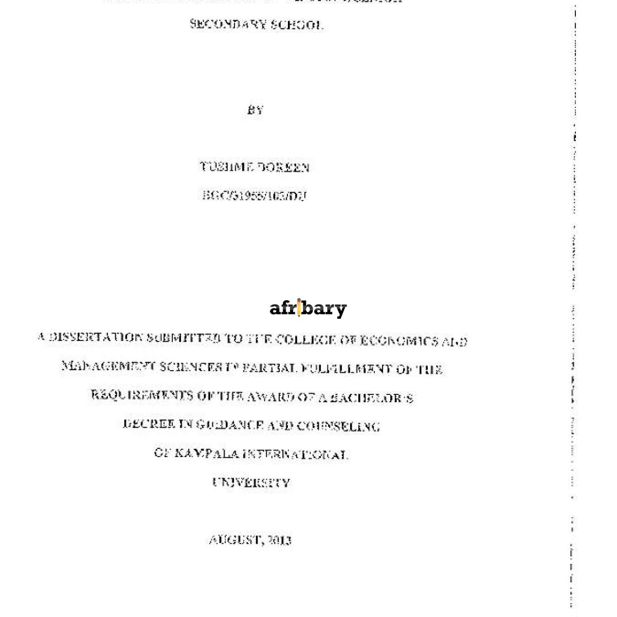 Abolition of Corporal Punishments and Students Discipline in Schools. A ...