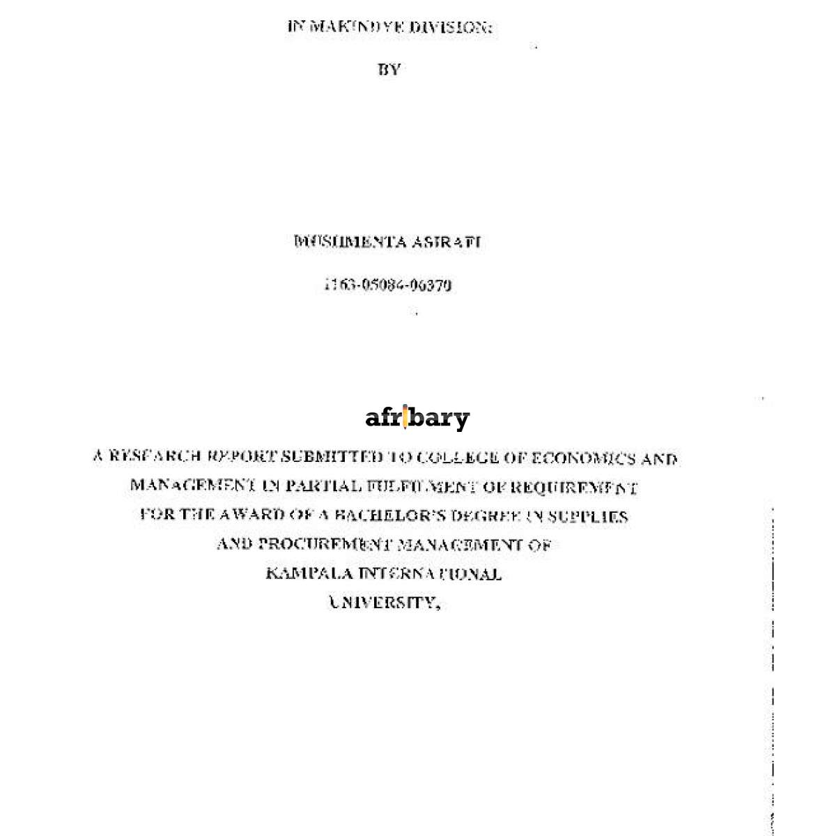 Ethical Issues And Procurement Process In Public Sector A Case Study