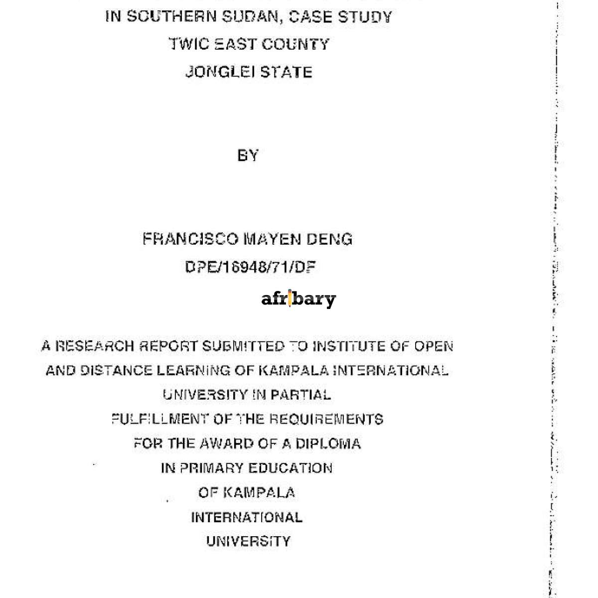 The Impact of Poor Curriculum Development On the Pupil's Academic ...