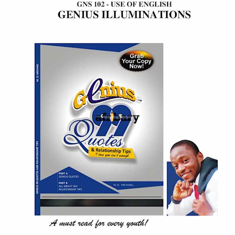 GNS 102 - USE OF ENGLISH (GENIUS ILLUMINATIONS PAST QUESTIONS AND ANSWERS) | Afribary