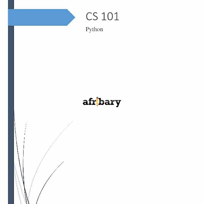 CS 101: Python | Afribary