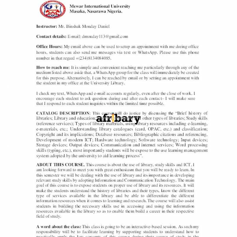 Brief history of libraries; Library and education | Afribary