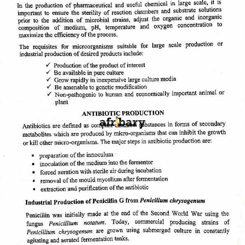 Industrially Important Microorganisms Industrial Microbiology Lec.2