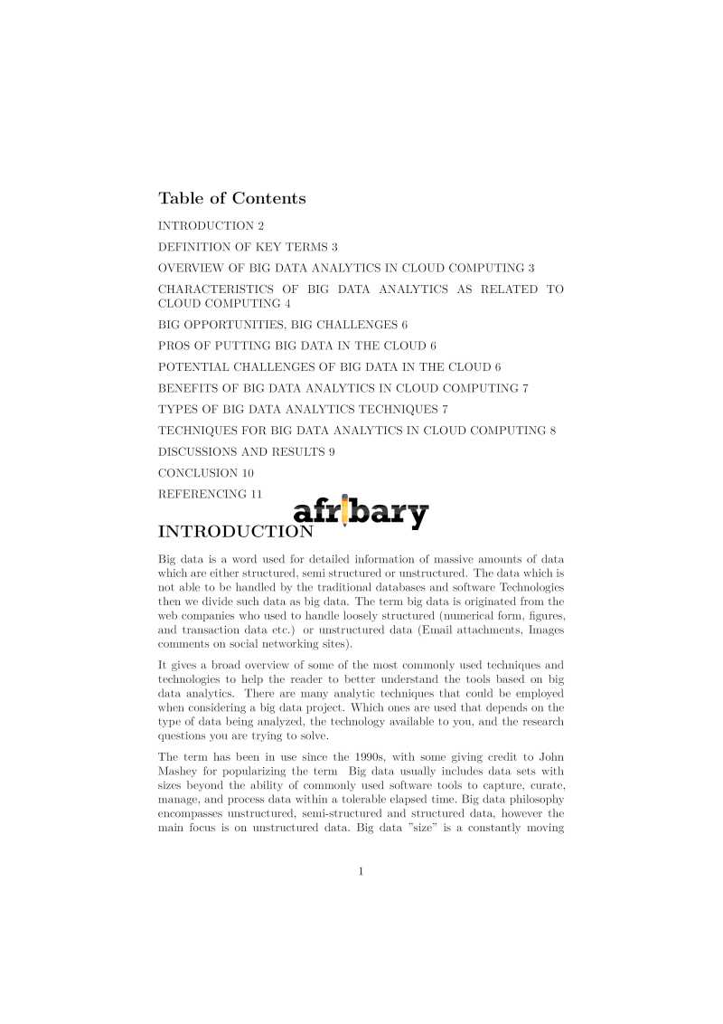 Introduction To Big Data Analysis Afribary 6923