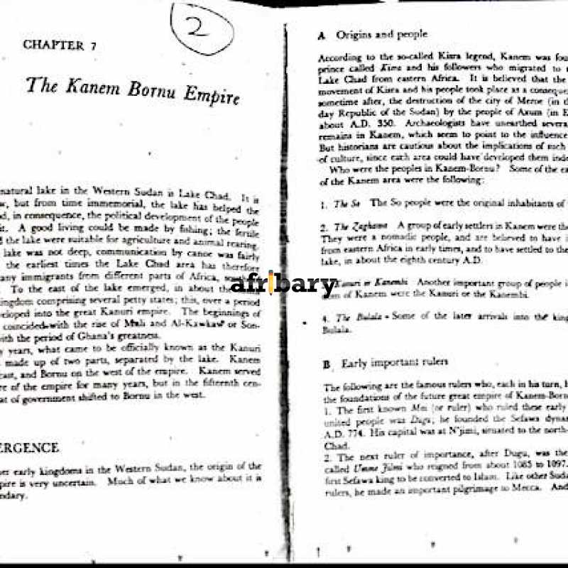 The Kanem Bornu Empire | Afribary