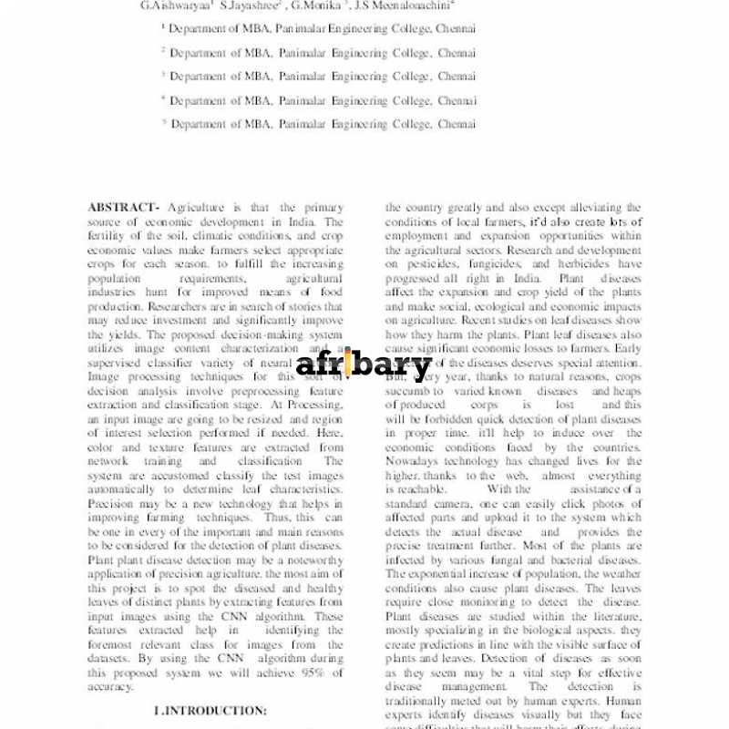 Automatic Methods For Classification Of Plant Diseases Using