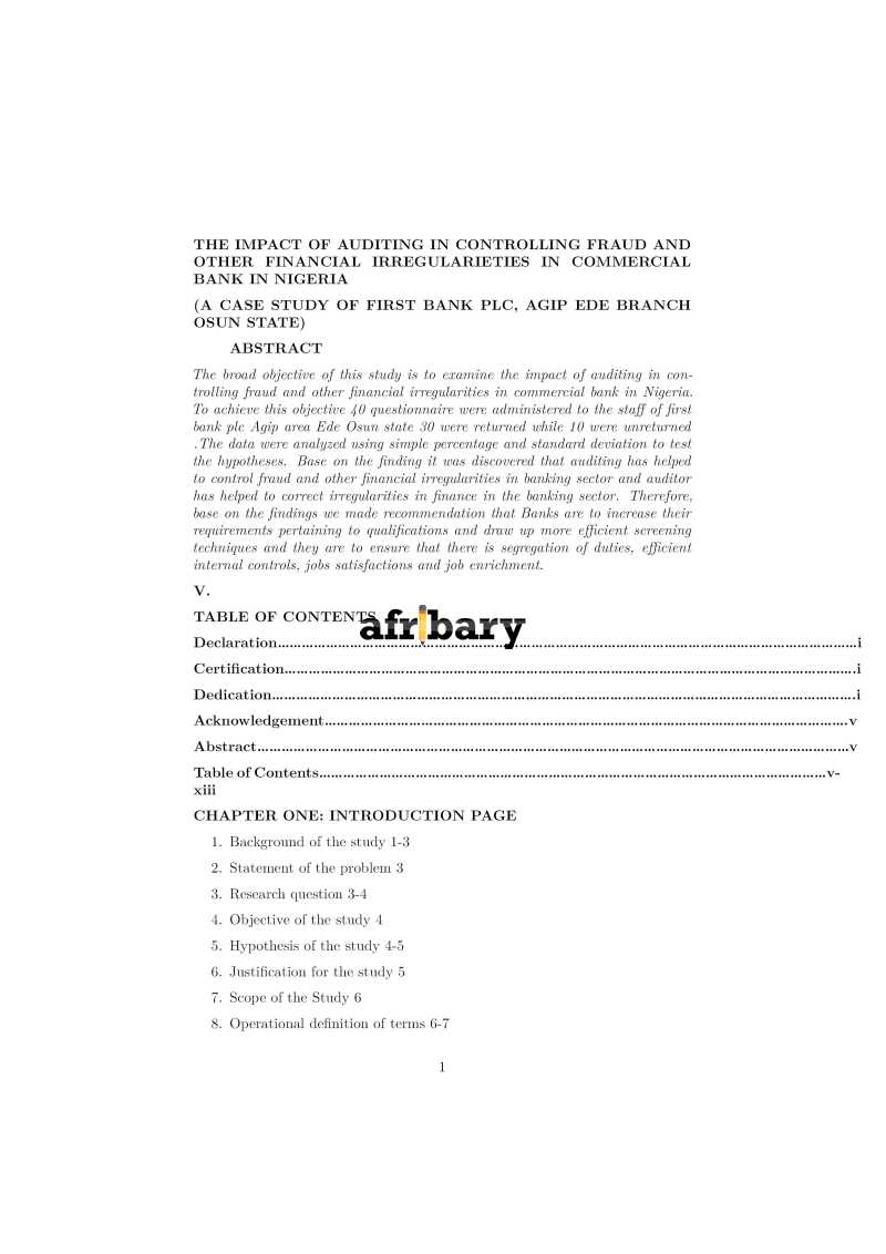 The Impact of Auditing in Controlling Fraud and other Financial ...