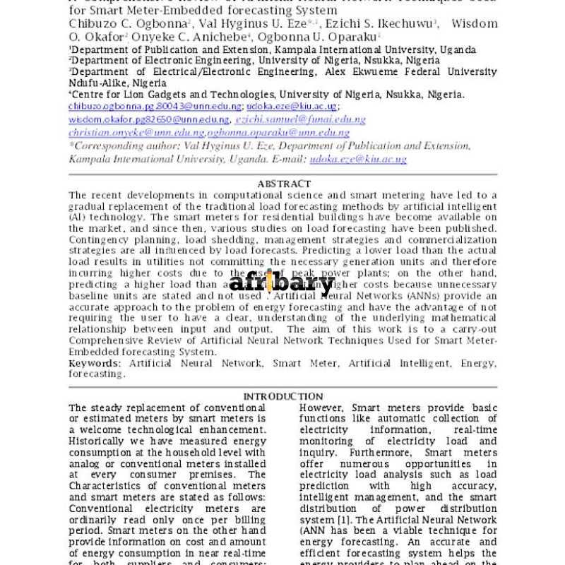A Comprehensive Review Of Artificial Neural Network Techniques Used For