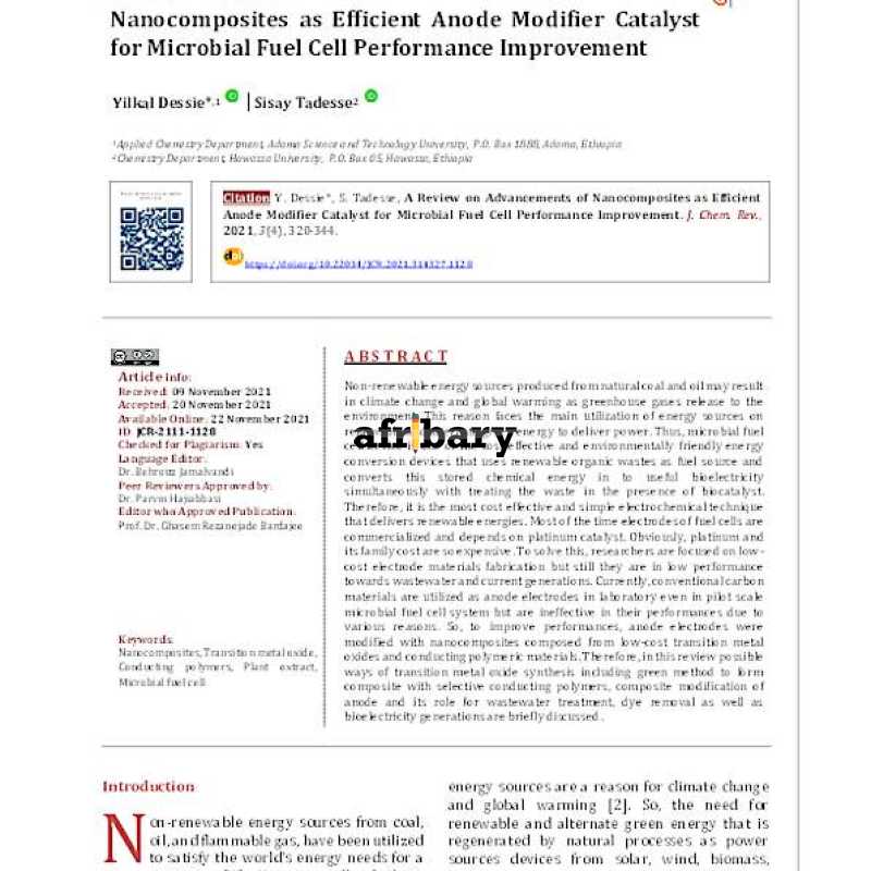 A Review on Advancements of Nanocomposites as Efficient Anode Modifier ...