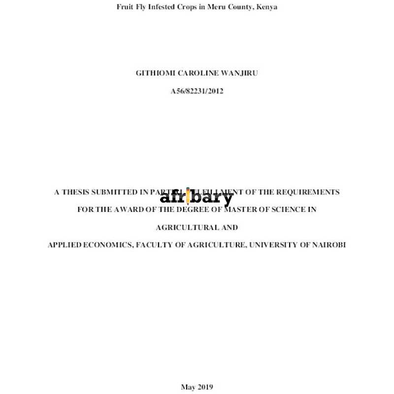 Impact of Spillover Effects of Integrated Pest Management on ...