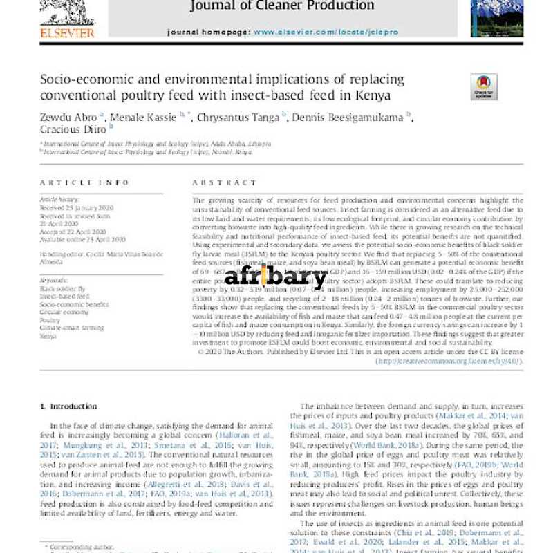 Socio-economic and environmental implications of replacing conventional ...