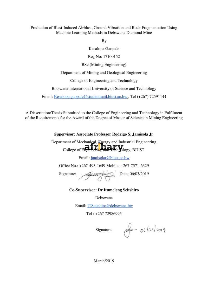 Prediction Of Blast Induced Airblast Ground Vibration And Rock
