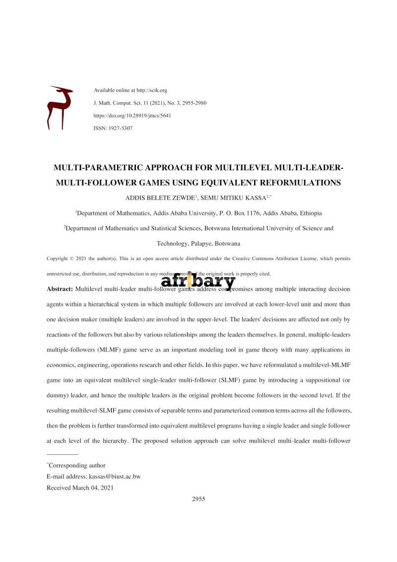 Multi-parametric approach for multilevel multi-leader-multi-follower ...