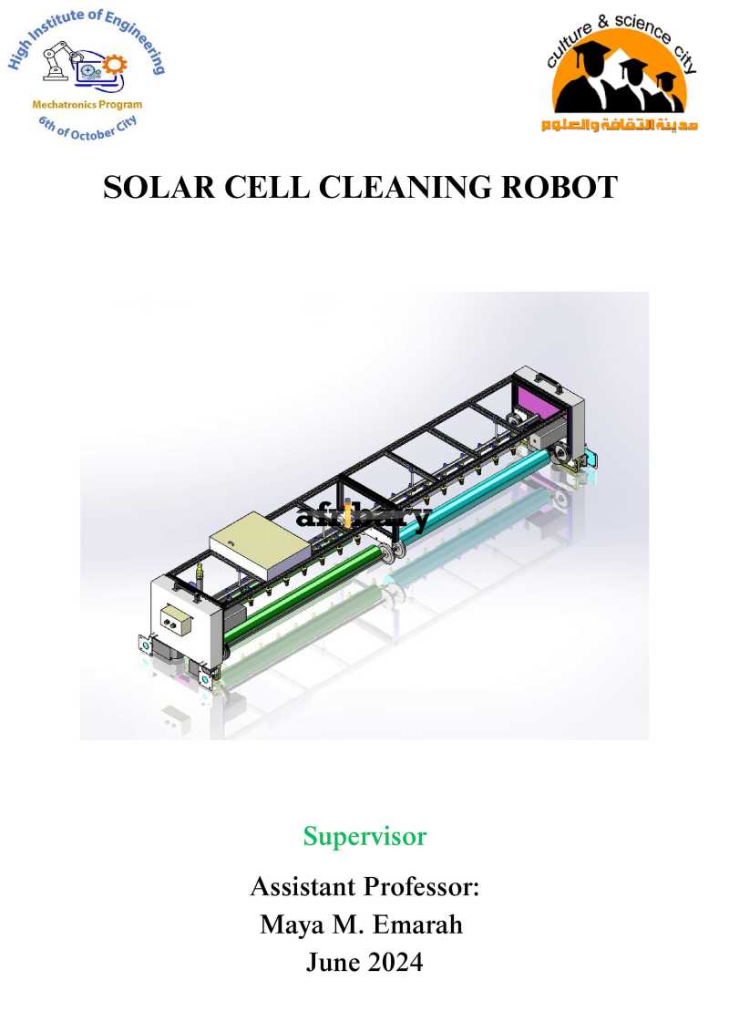 Solar Panel Cleaning Robot | Afribary