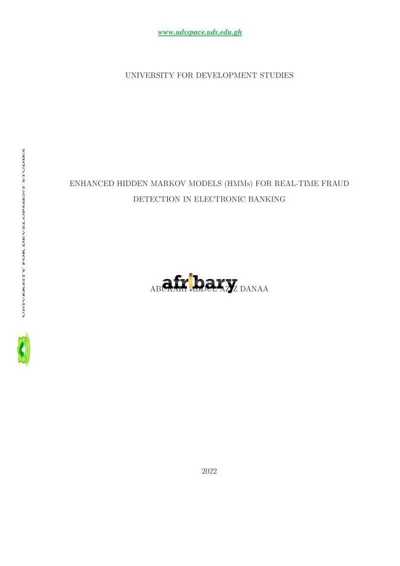 ENHANCED HIDDEN MARKOV MODELS (HMMs) FOR REAL-TIME FRAUD DETECTION IN ...
